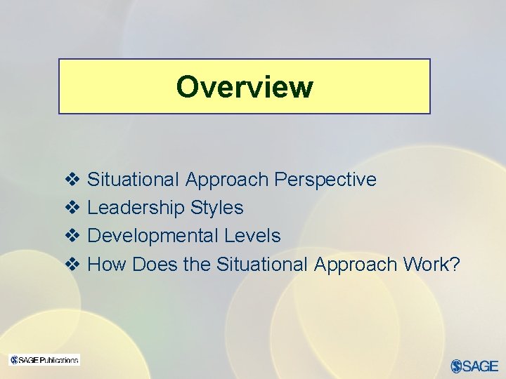 Leadership Chapter 5 Situational Approach Northouse 5 th