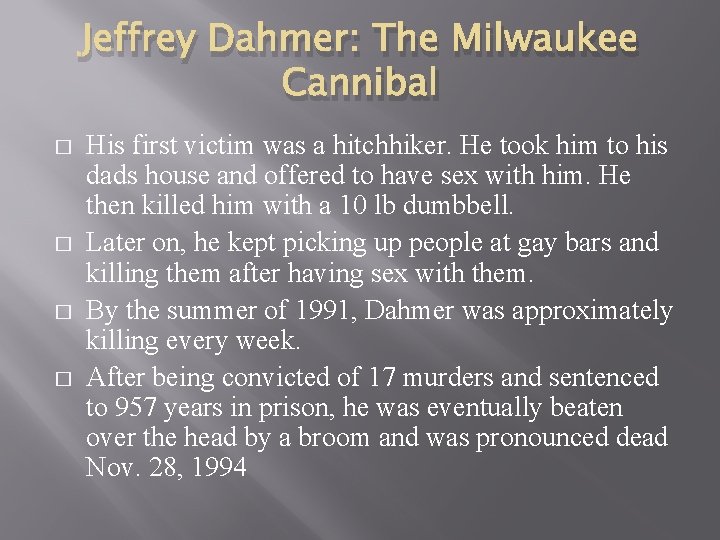 THE ANATOMY OF A MURDERER By Daniel Randall