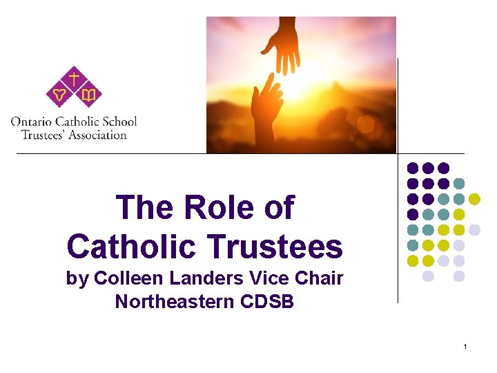 The Role of Catholic Trustees by Colleen Landers