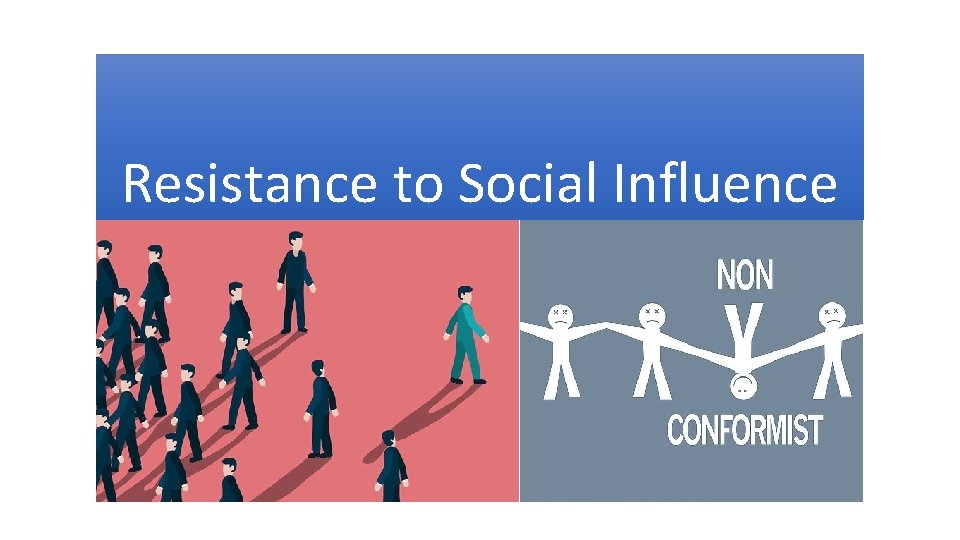 Resistance to Social Influence Starter Activity Using what
