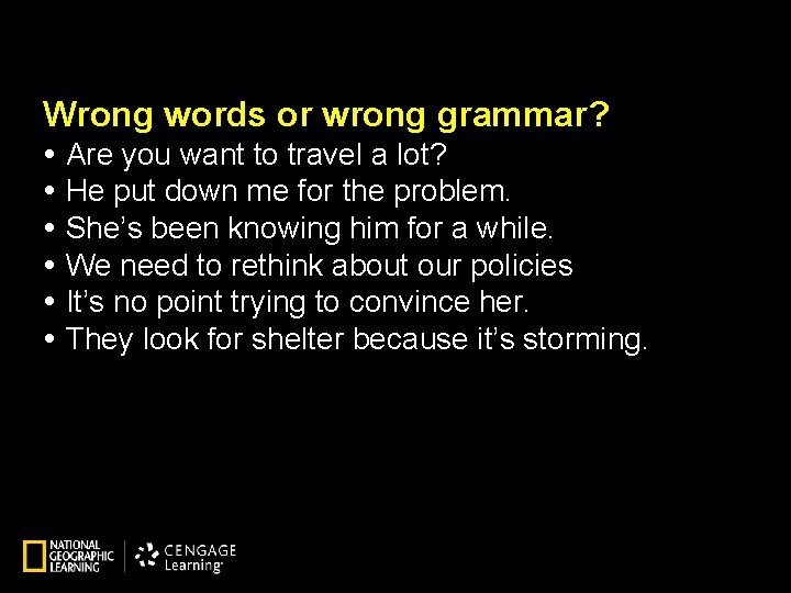 Teaching grammar lexically Hugh Dellar National Geographic Learning