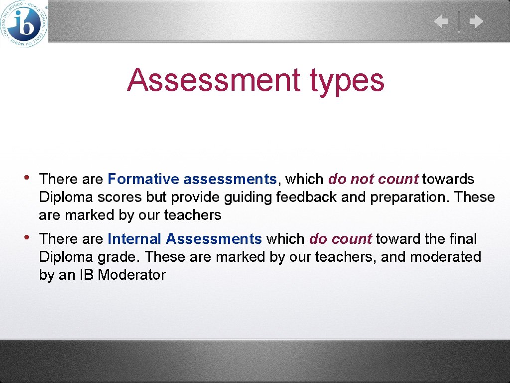 IB Diploma Programme Information about the Diploma Zhuhai
