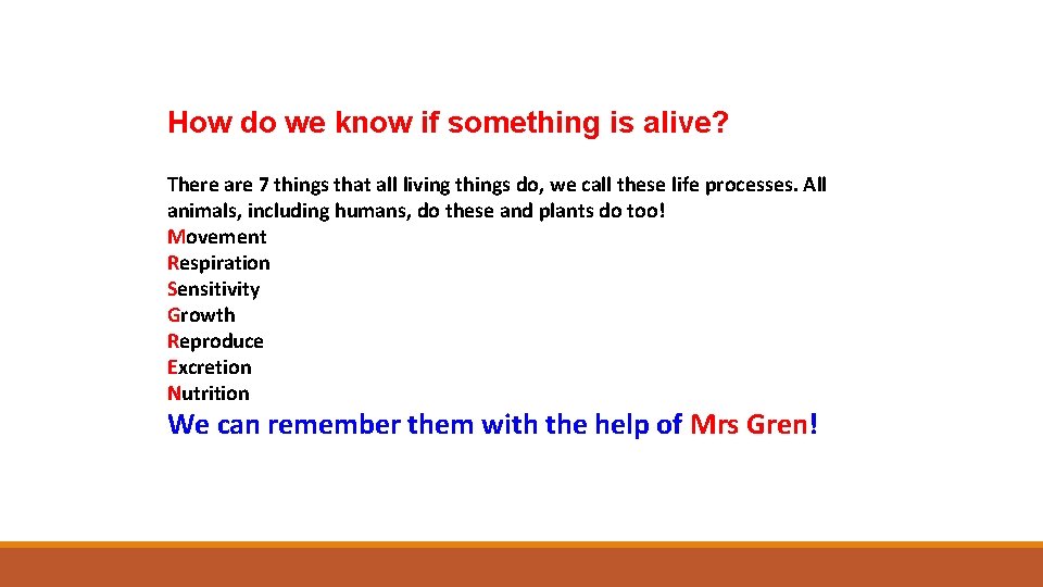 Living Things and Their Habitats LESSON 1 CAN