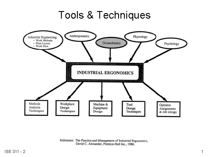 Tools Techniques ISE 311 2 1 Anatomy The