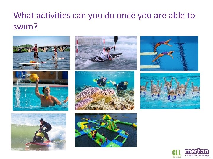 Welcome to your preswimming classroom lesson Team Building