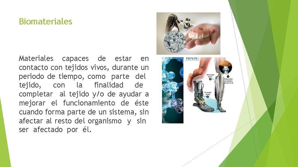 Investigacin Documental y de Campo Uso de Biomateriales