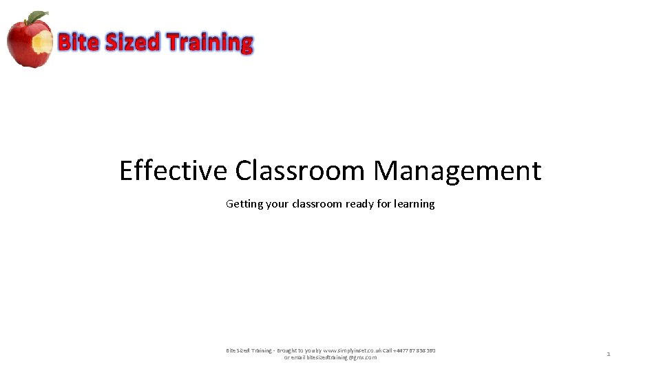 Effective Classroom Management Getting your classroom ready for