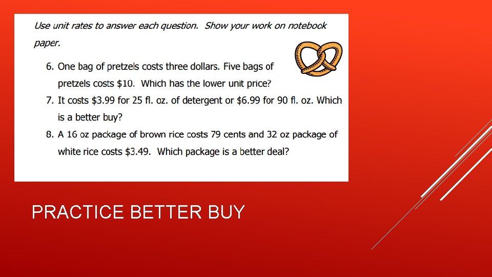 RATIOS RATES UNIT RATES Lesson 9 Ratio a