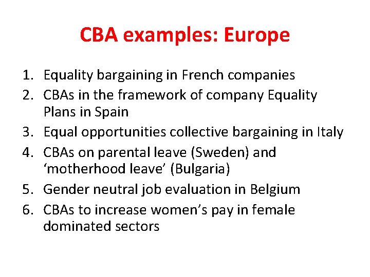Why gender matters International Labour Standards collective bargaining