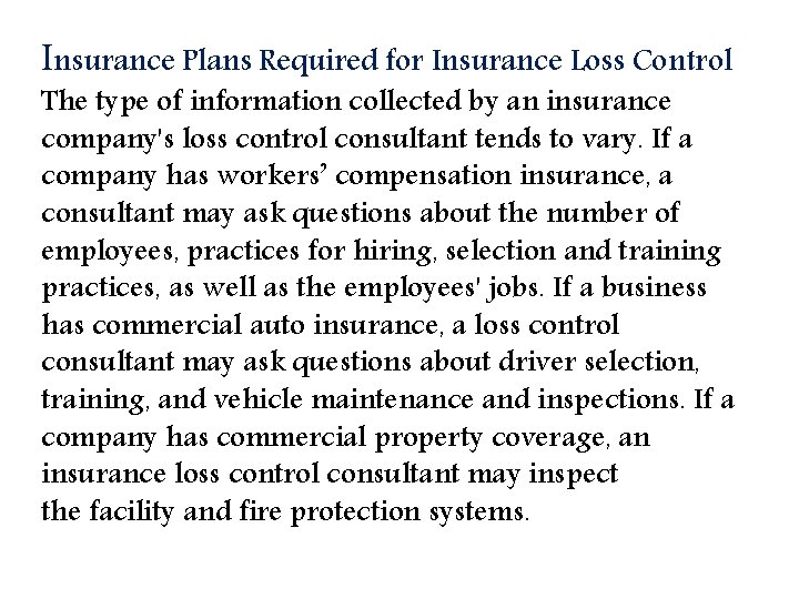 B ComII Sem GroupAB Insurance Management Unit IV