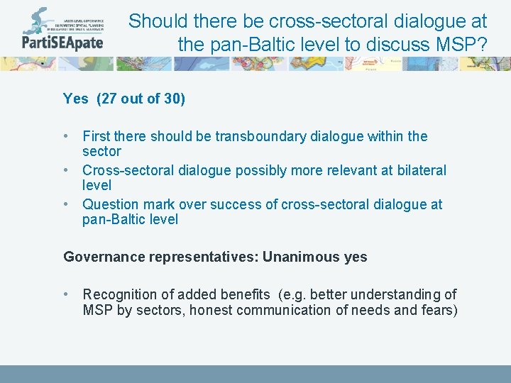 Towards an MSP governance framework in the Baltic