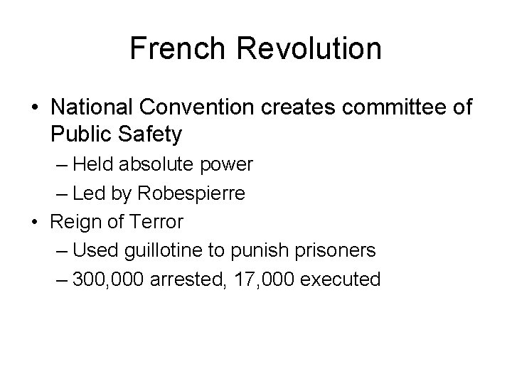 French Revolution and Napoleon French Revolution Society Divided