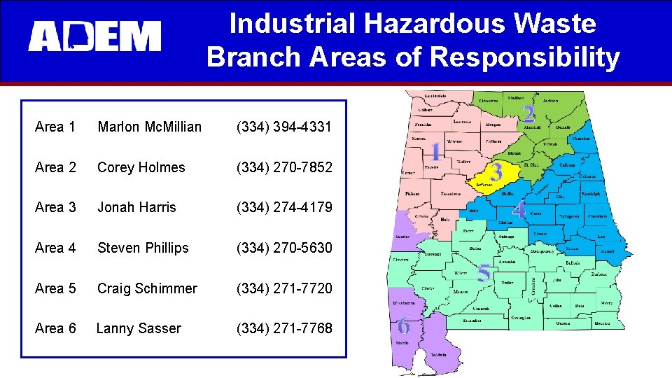 Proper Waste Management and Disposal adem alabama gov