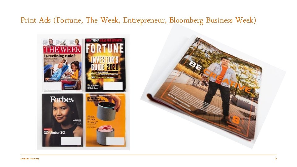 Syracuse University Brand Image Campaign Division of Marketing