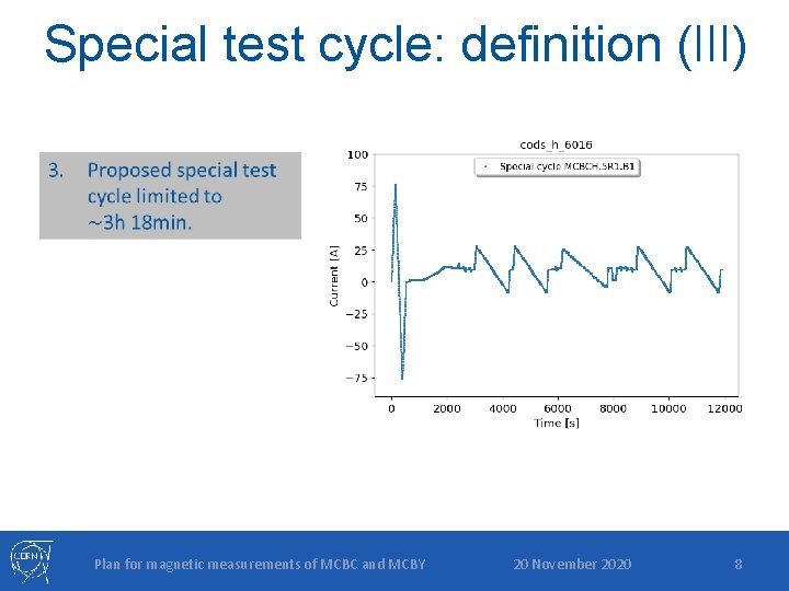 Plan for magnetic measurements of MCBC and MCBY