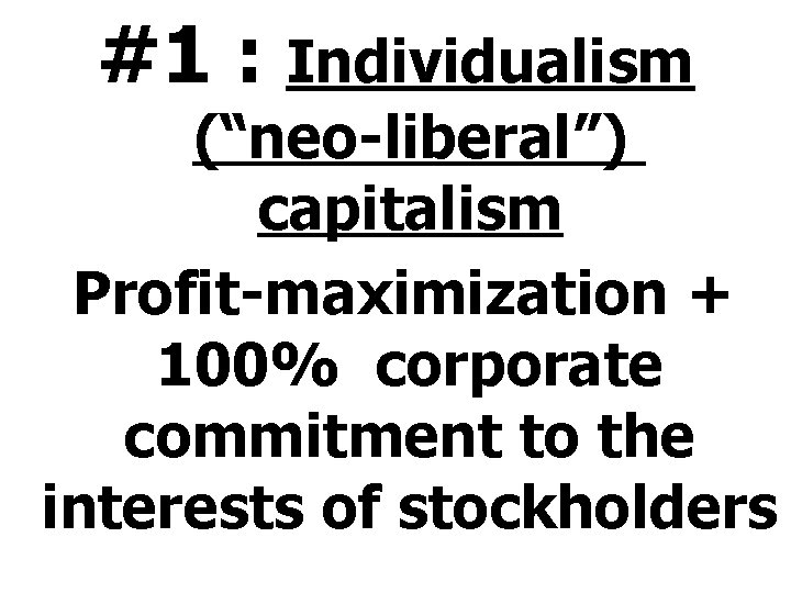 CHAPTER 2 GLOBAL CAPITALISM 4 FORMS of CAPITALISM