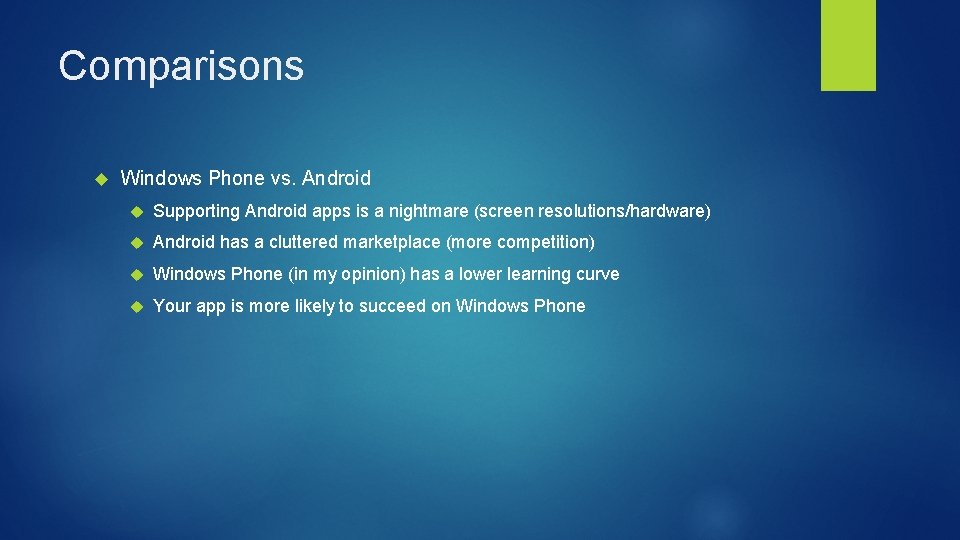 Why Windows Phone PRESENTED BY JEREMIAH ISAACSON Windows
