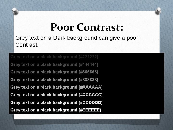 Web Site Readability Mind the Use of Colors