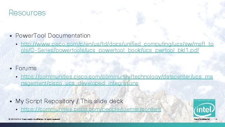 Cisco UCS Power Tool An introduction to Power