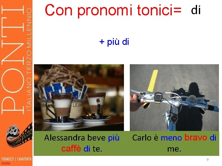 Ripasso di grammatica elementare Il comparativo Uguaglianza maggioranza