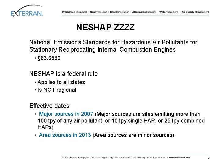 The Air Emission Landscape for Engines Coalbed Methane