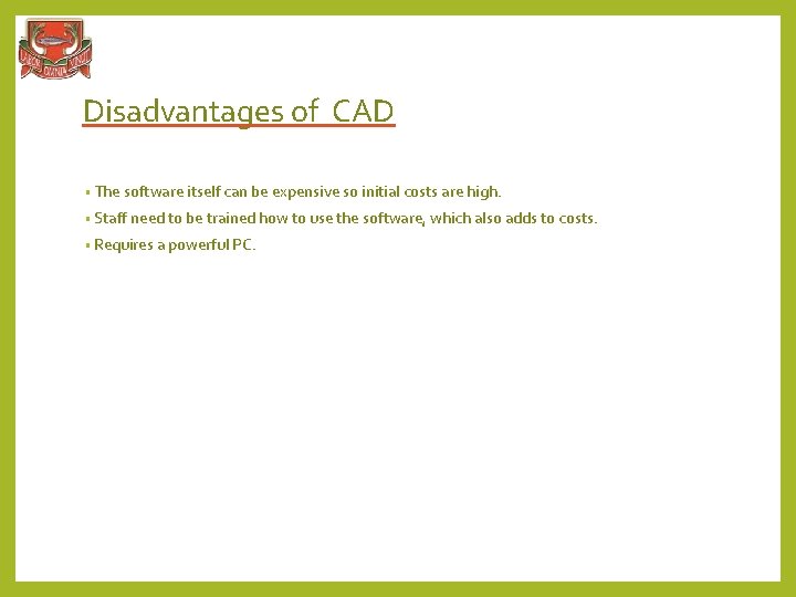 CAD AND CAM ICT in business Topic objectives