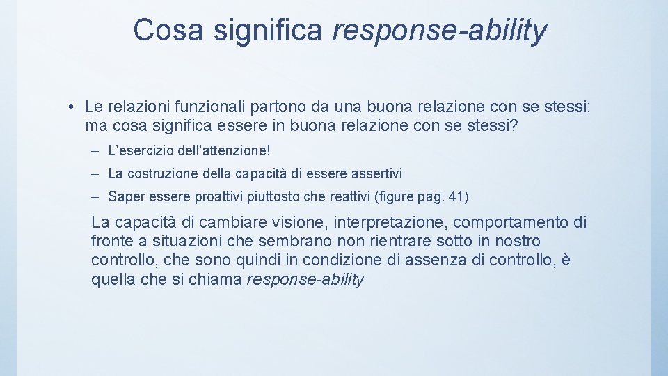 Mediazione response ability attenzione attiva comunicazione Prof ssa