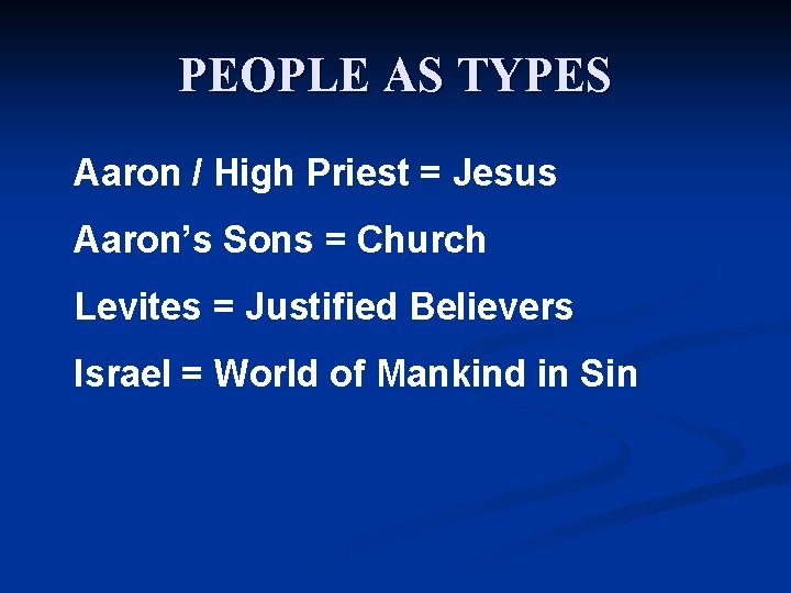 TABERNACLE SHADOWS ITS TYPES SHADOWS What is so