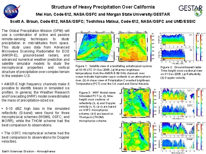 Structure of Heavy Precipitation Over California Mei Han