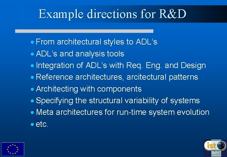 IST 2001 IV 3 1 Software Architecture NCP