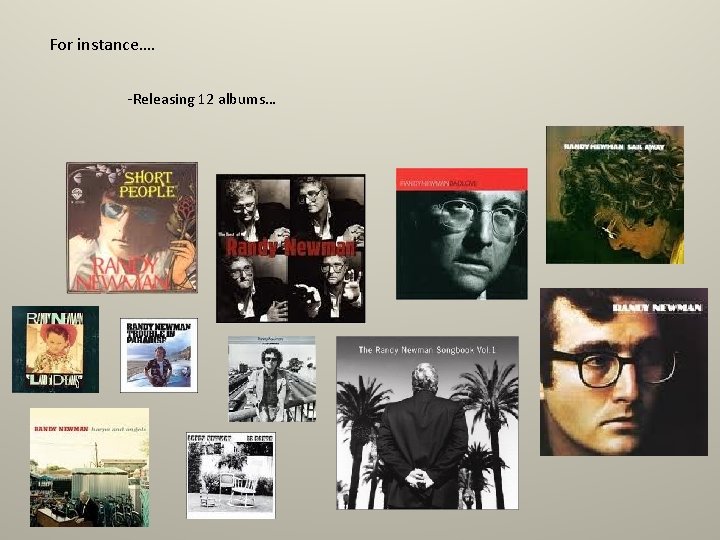 Randy Newman Biography Randall Stuart Newman Born November