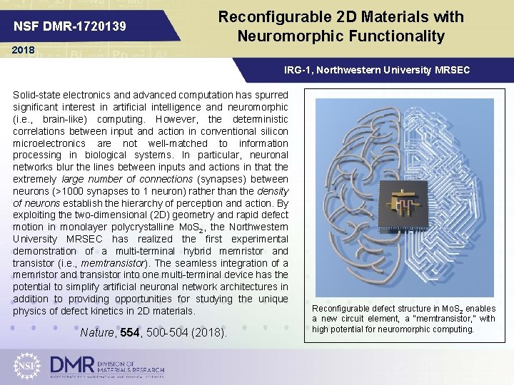 NSF DMR1720139 2018 Reconfigurable 2 D Materials with