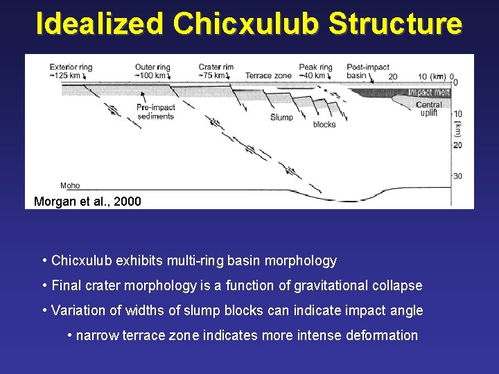 Structural character of the terrace zone and implications