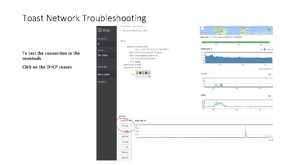 Toast Network Troubleshooting Click anywhere on screen to