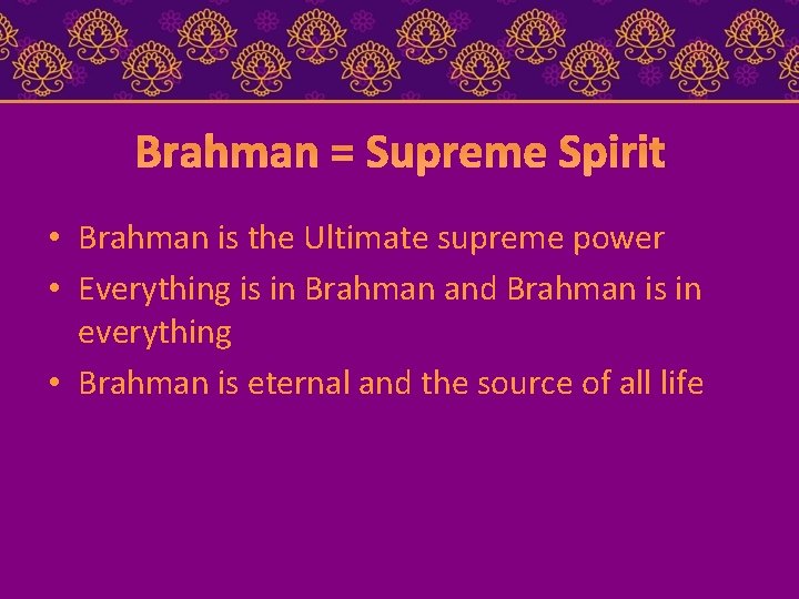 What do Hindus believe about God Lesson objectives