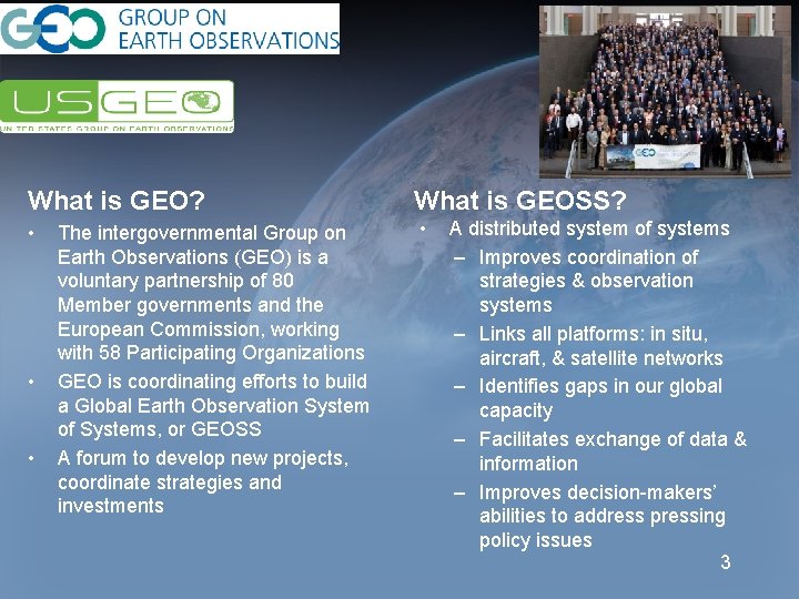 2010 Beijing Earth Observation Ministerial Summit and Group