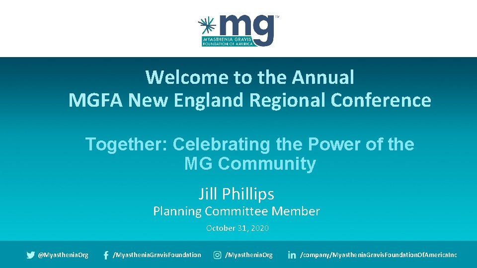 Welcome to the Annual MGFA New England Regional