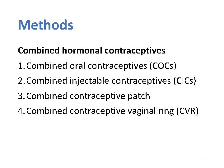 Family Planning An Online Evidencebased Course 2021 Contraceptive