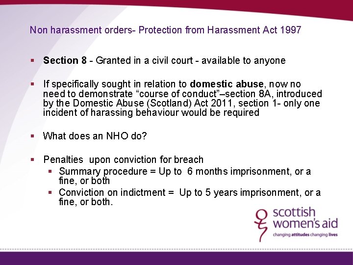 Scottish Womens Aid Domestic Abuse and the Law