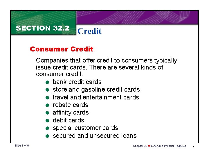 Marketing Essentials n Chapter 32 Extended Product Features