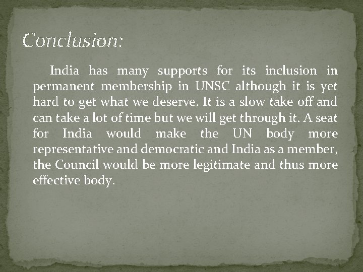 Indias bid for Permanent Membership to UNSC By