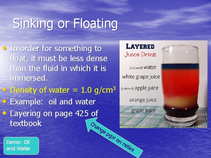 Floating and Sinking Whatever floats your boat Measuring