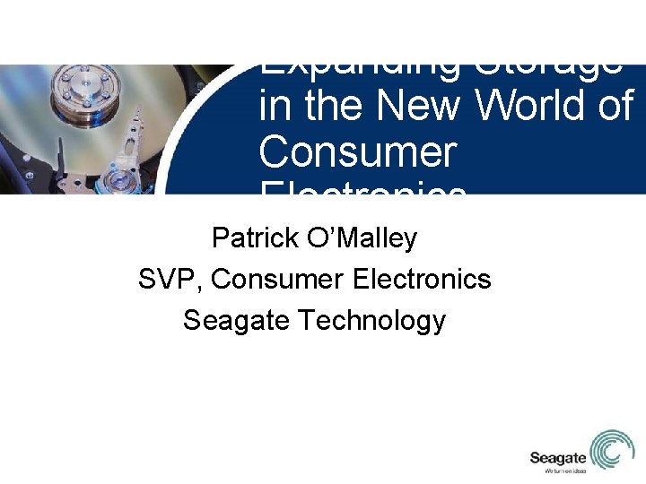 Expanding Storage in the New World of Consumer
