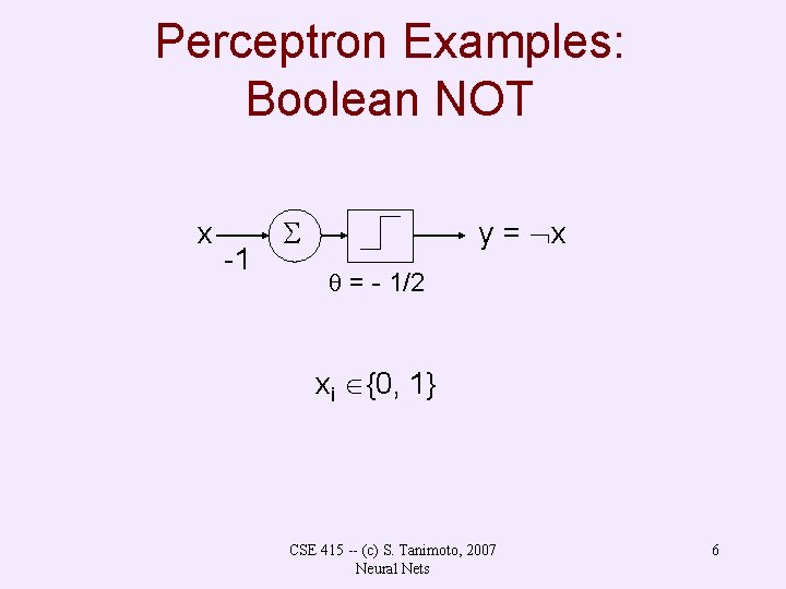 Neural Networks Outline The biological neuron History of