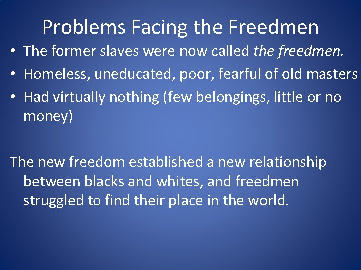 Chapter 9 Reconstruction http salempress ...