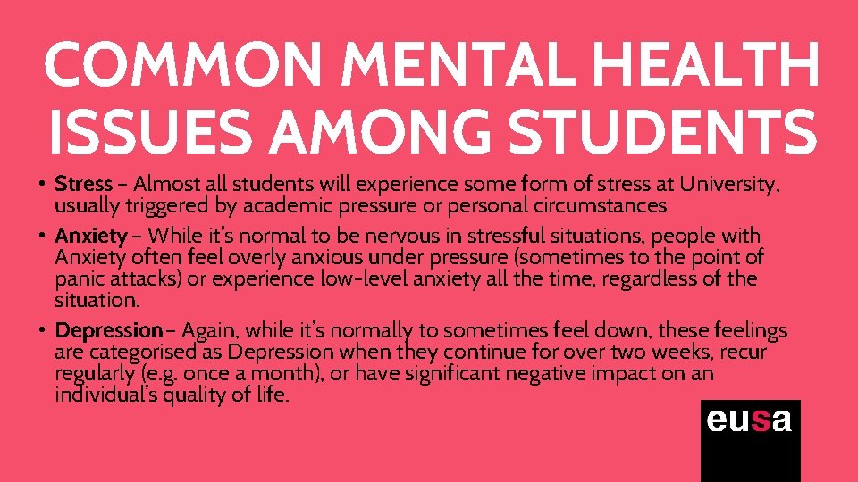 SUPPORTING STUDENTS MENTAL HEALTH Sarah Moffat Edinburgh University