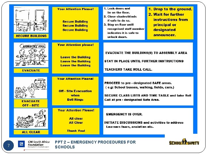 WORKSHOP 2 EMERGENCY PROCEDURES FOR SCHOOLS Part B