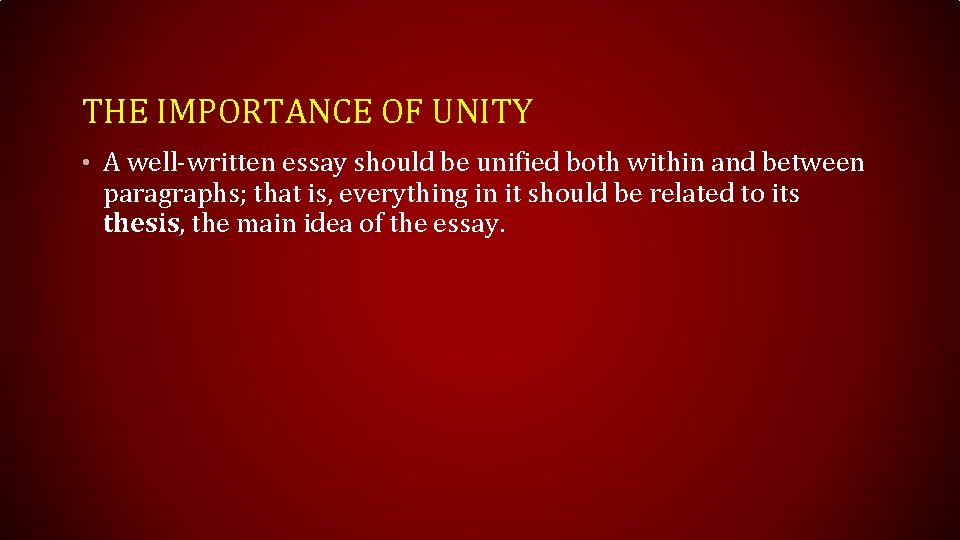 UNITY Chapter 4 Models for Writers Reading My