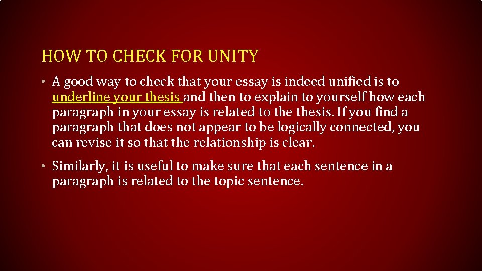 UNITY Chapter 4 Models for Writers Reading My