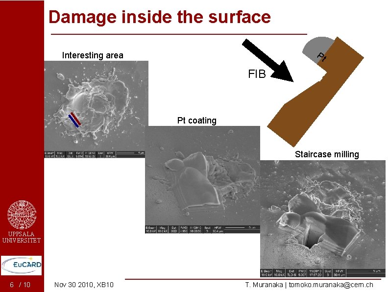 SEM Insitu Experiments for Breakdown Study Tomoko Muranaka